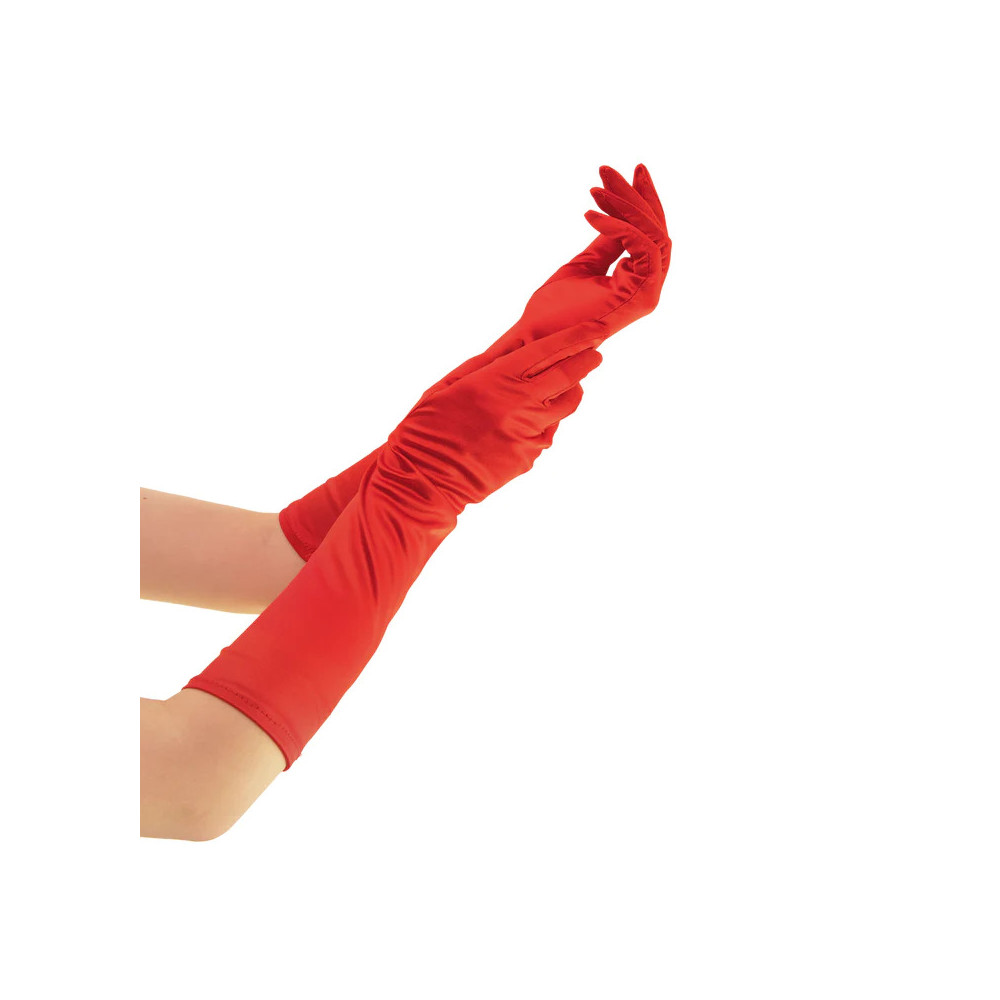 Rukavice červené dlhé